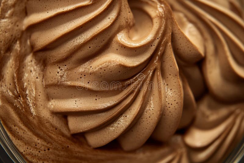 A Smooth Mocha Mousse Composition Showcasing Intricate Coffee-colored ...