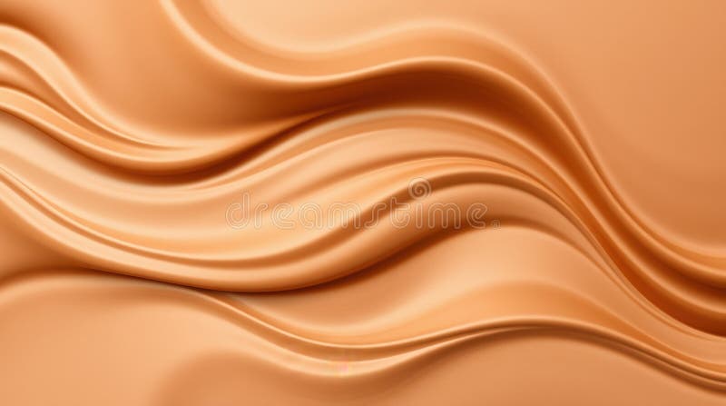 Smooth Mocha Mousse Waves Flowing in an Abstract Split Design Stock ...