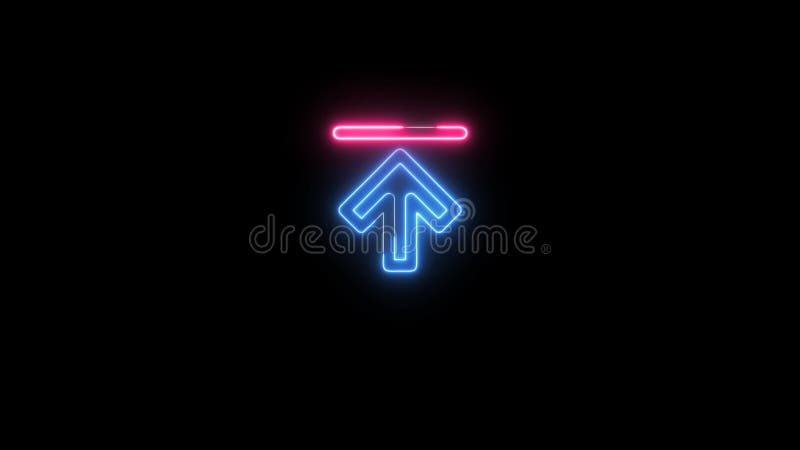 Glowing Neon Creative Arrow Motion Video 4K AE Animation Template Stock Footage - Video of ...