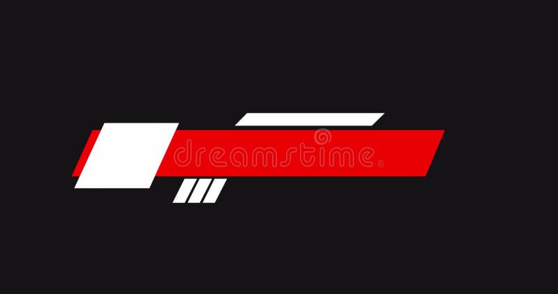 Smooth Movement Animation of the Modern Lower Third at High Resolution ...