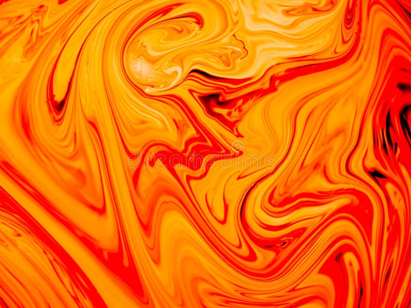 Smooth Orange Acrylic Texture with Curves and Unique Pattern Stock ...