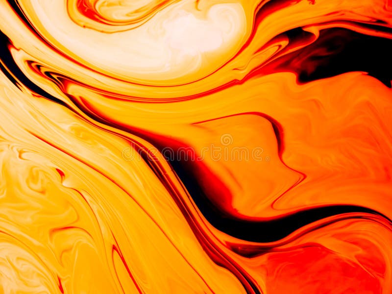 Smooth Orange Acrylic Texture with Curves and Unique Pattern Stock ...