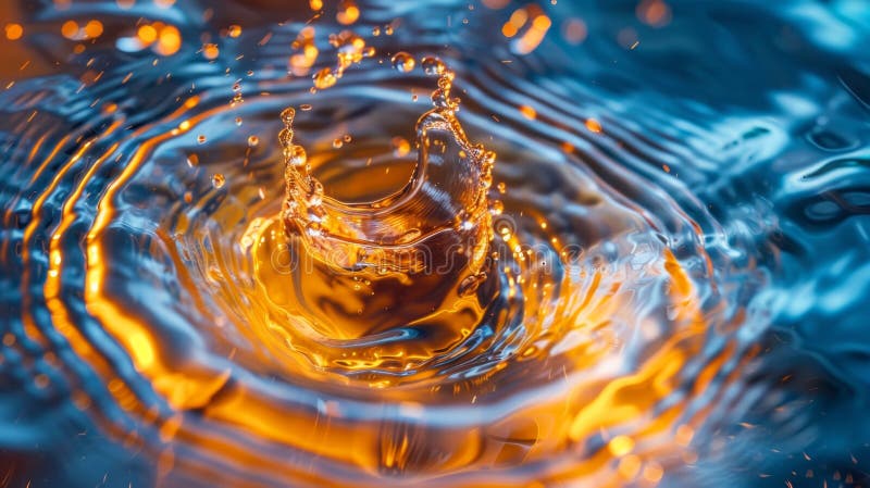 Smooth Orange Vortex, Car Oil Texture. Stock Photo - Image of liquid ...