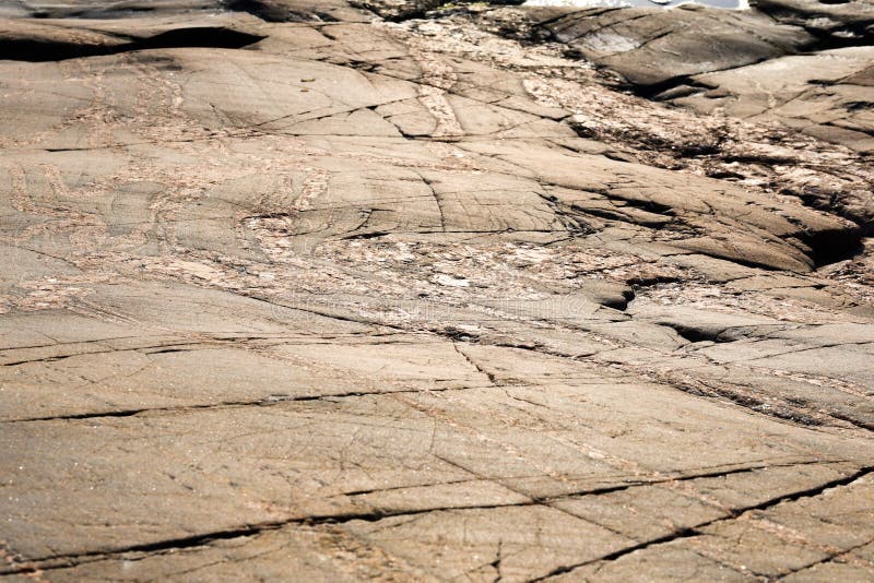 Smooth Outcrop with Pattern Stock Image - Image of terrain, backdrop ...