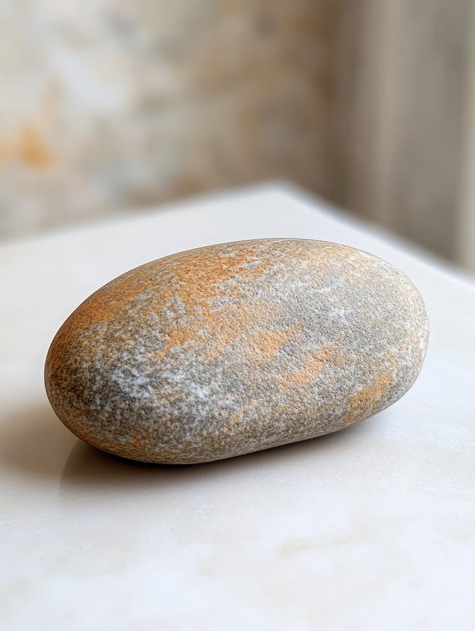 Smooth Oval Stone Light Colored Surface Stock Photos - Free & Royalty ...