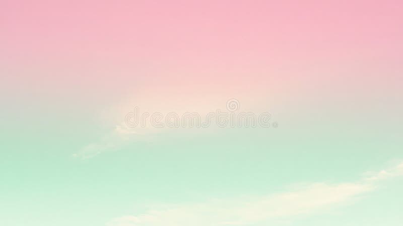 A Smooth Pastel Gradient of Light Pink Fading into Soft Mint Green ...