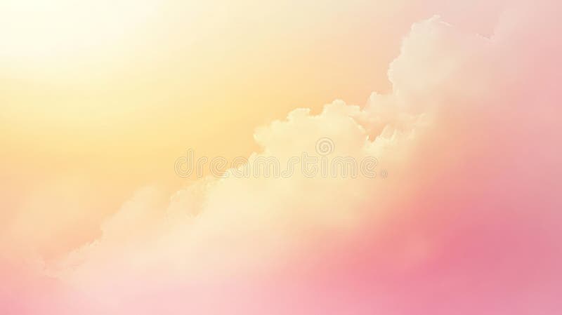 A Smooth Pastel Gradient of Soft Yellow Fading into Pale Rose, with ...