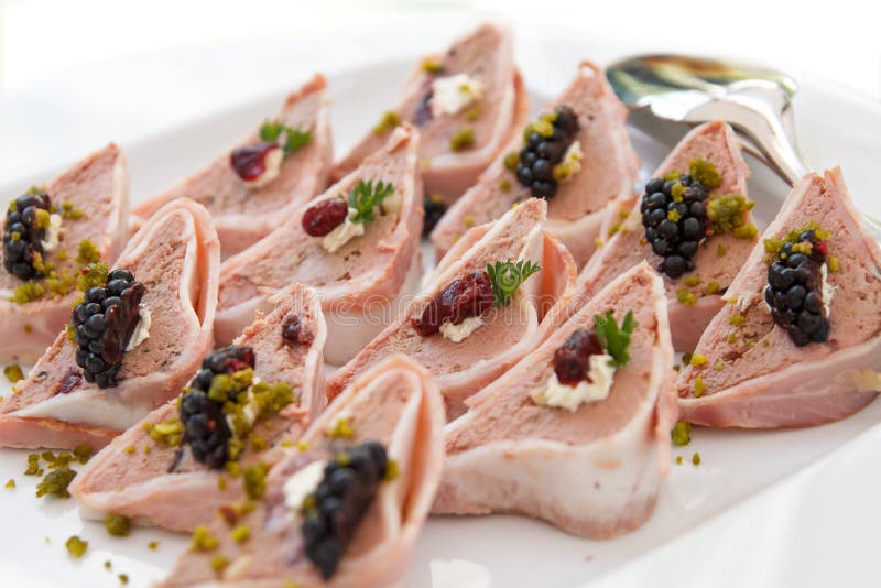 Smooth pate on plate stock image. Image of delicacy, isolated - 33715573