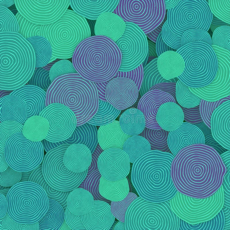 Smooth Pattern of Colored Circles with Annual Rings. 3d Rendering ...
