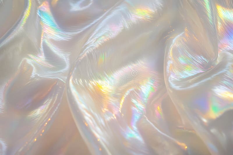 Smooth Pearl Texture, Soft Iridescent White with Subtle Rainbow ...