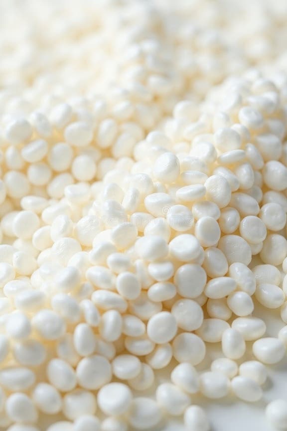 Smooth, Pearly White Grains, Close Up Texture, Kernel, Raw Stock ...