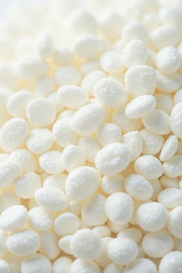 Smooth Pearly White Grains Close-up Texture Round Rice Grain Texture ...