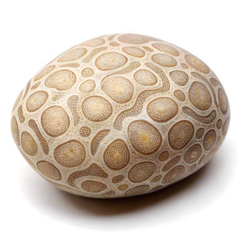 A Smooth Pebble with Interesting Patterns, Displayed Stock Illustration ...