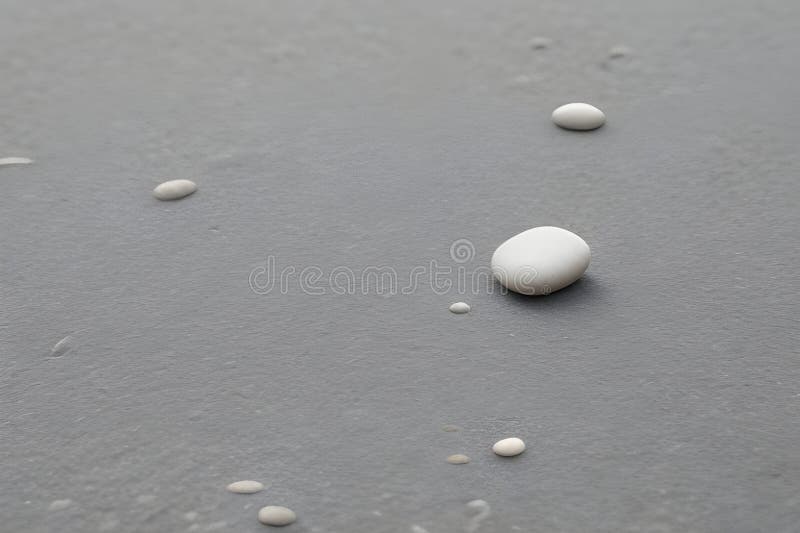 Smooth Pebble Isolated on White Background Generative AI Illustration ...