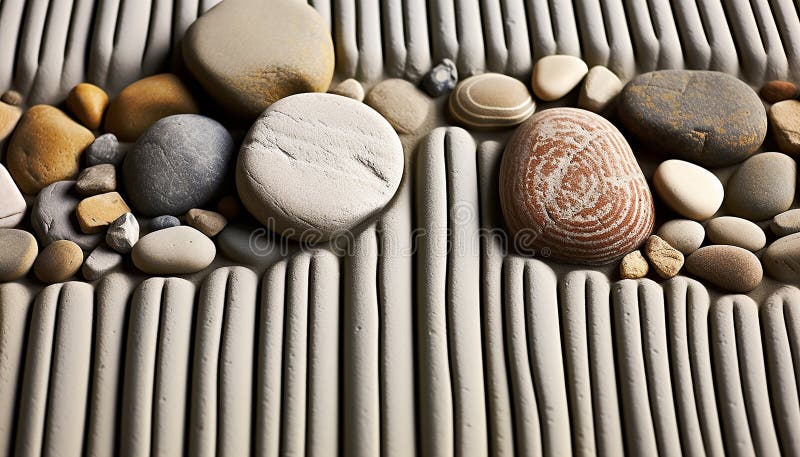 Smooth Pebble Stack, Nature Balance in Tranquil Scene Generated by AI ...