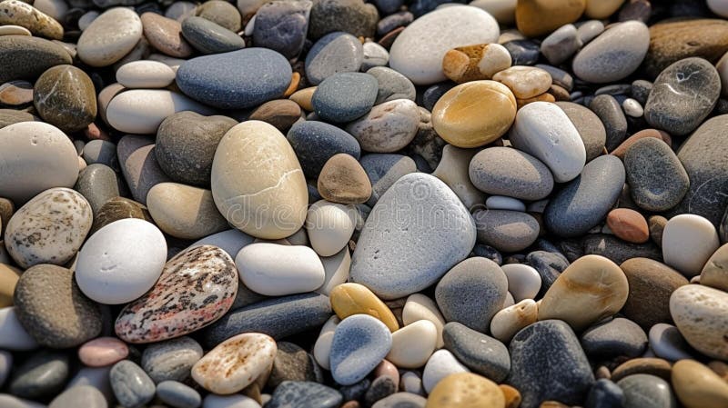 Smooth Pebble Stone Background Stock Illustration - Illustration of ...