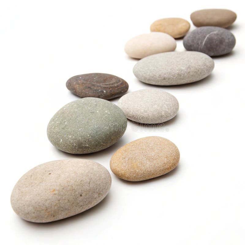 Smooth pebbles stock illustration. Illustration of minimalist - 357761845