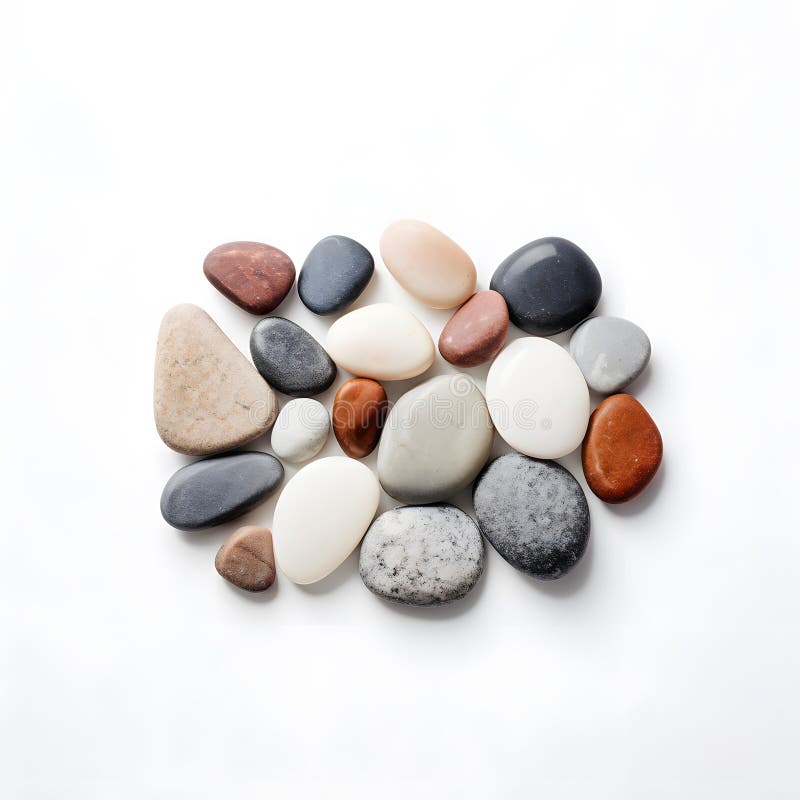 Smooth pebbles stock illustration. Illustration of smooth - 334880979