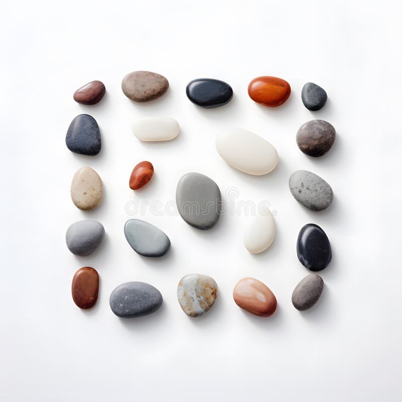 Smooth pebbles stock illustration. Illustration of stones - 334881000