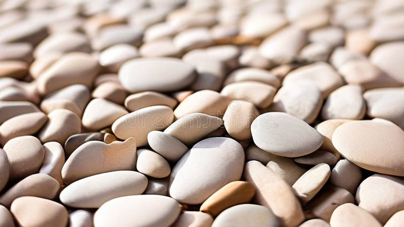 Smooth Pebbles Surface Natural Beach Background, Minimalist Texture ...