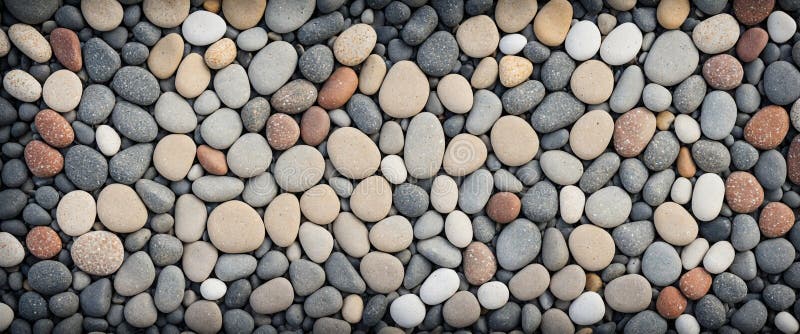Smooth Pebbles Texture, Assorted Colors, Flat Lay, Stone Pattern Stock ...