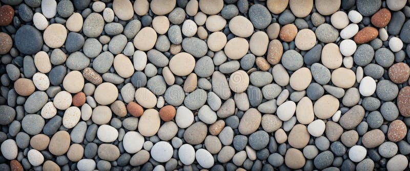 Smooth Pebbles Texture, Assorted Colors, Flat Lay, Stone Pattern Stock ...