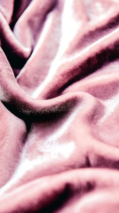 Smooth Pink Fabric Draped Elegantly on a Soft Surface Stock Image ...