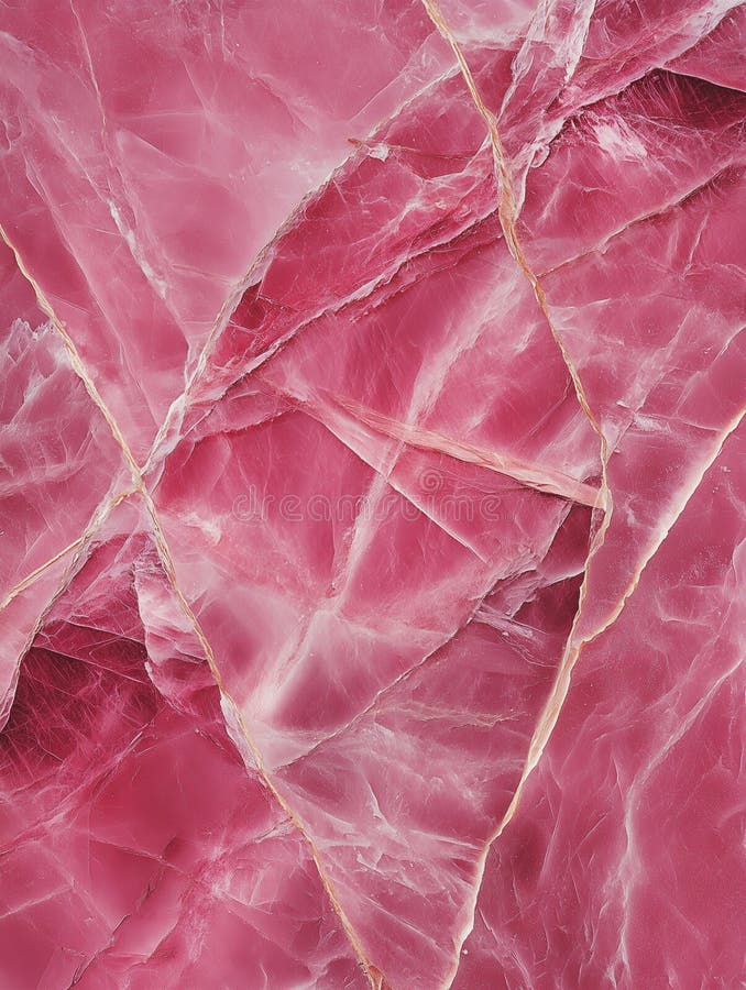 Smooth Pink Quartz Texture Showcasing Delicate Light Veins and Intricate Patterns in Natural ...