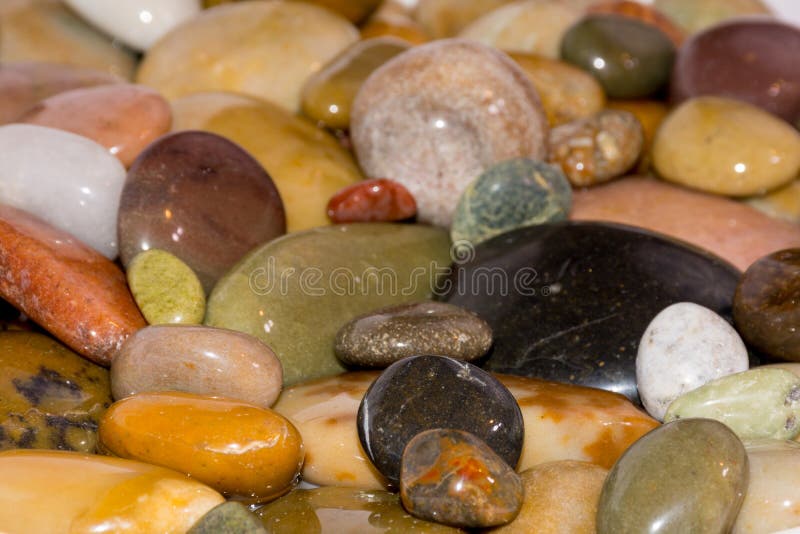 Polished Rocks stock photo. Image of calm, colorful, color - 13682568