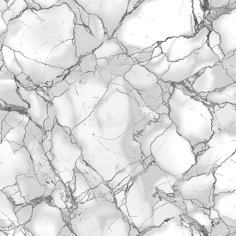 Elegant White Marble Background with Grey Veins Showcasing Fine Natural ...