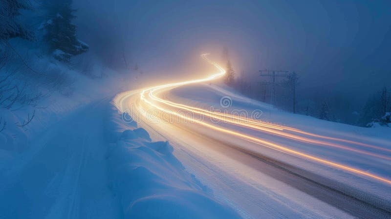 The Smooth Pristine Surface of Snow is Disturbed by the Bright Streaks ...