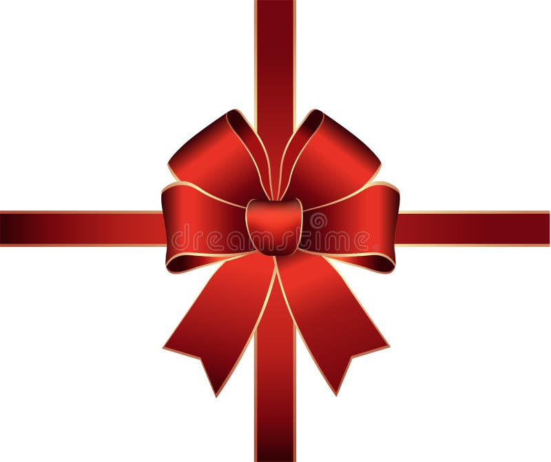 Smooth Red Satin Ribbon Beam on a White Background Stock Vector ...