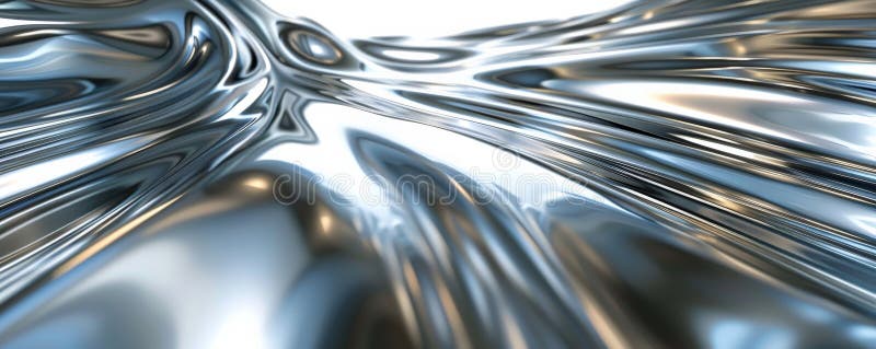 Smooth Reflective Metal Surface Clean Lines Futuristic High Tech ...