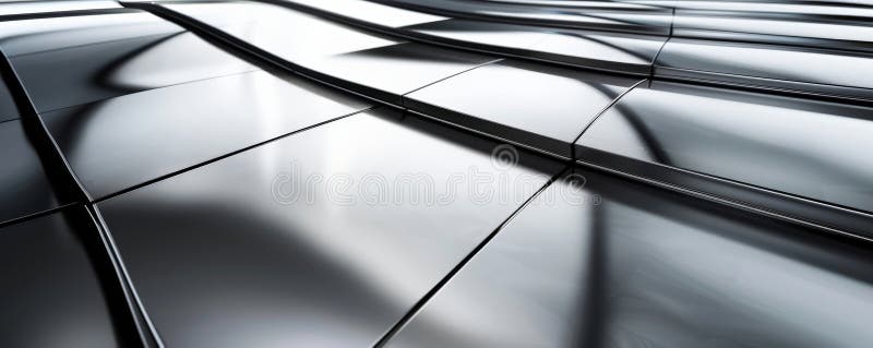 A Smooth, Reflective Metal Surface with Clean Lines and a High-tech ...
