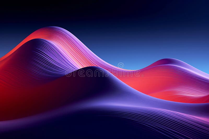 Smooth Rhythmic Waves: Blue To Red Gradient Stock Image - Image of ... Smooth Rhythmic Waves: Blue To Red Gradient Stock Image - Image of ...