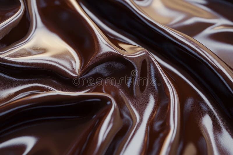 Smooth Chocolate Waves Creating Rich Indulgent Texture Stock Photos ...