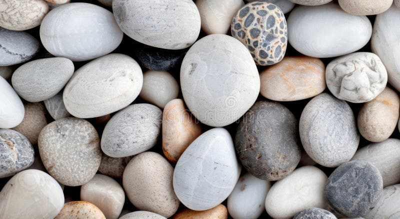 Collection Gray Tan Rocks White Background Ai Generated Stock Photos ...