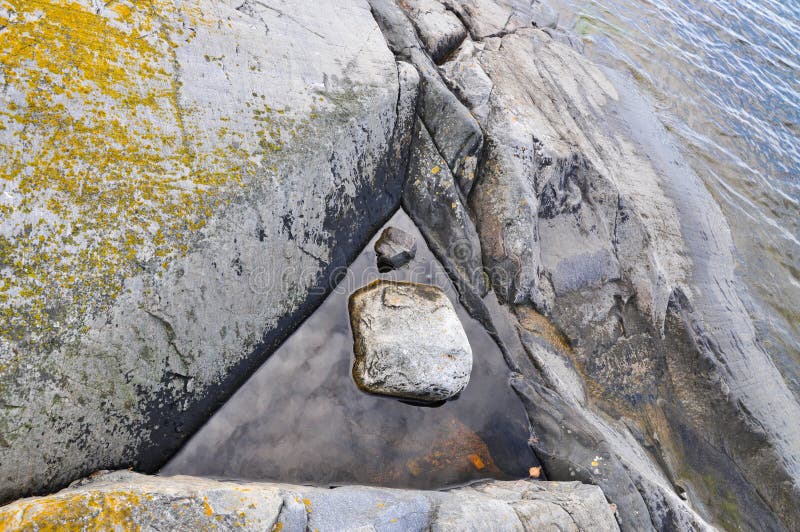 Smooth Outcrop with Pattern Stock Image - Image of geology, outdoors ...