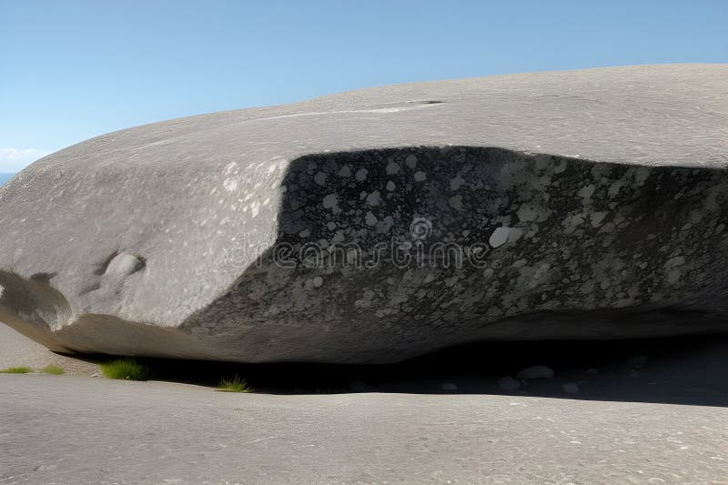 Smooth Rock Isolated on White Background Generative AI Illustration ...