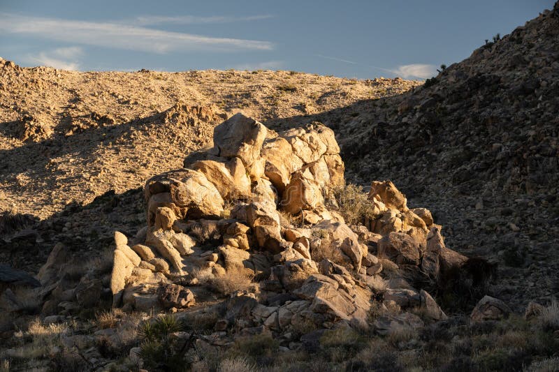 Smooth Rock Pile Catching Warm Light Stock Photo - Image of national ...