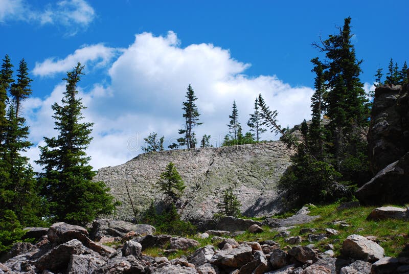Smooth Rock Wall on a Ridge Stock Photo - Image of looking, explore ...