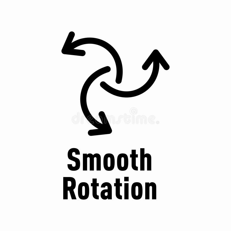 Smooth Rotation Vector Information Sign Stock Vector - Illustration of ...