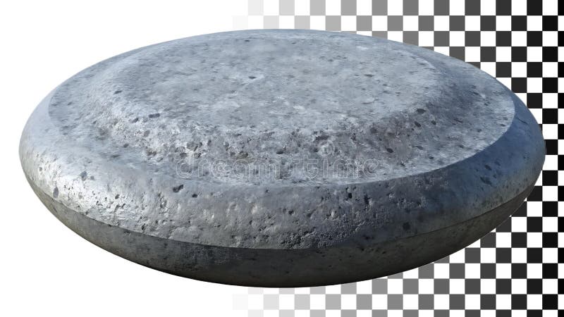 Smooth, Round, Gray Stone or Pebble with Subtle Texture, Natural ...