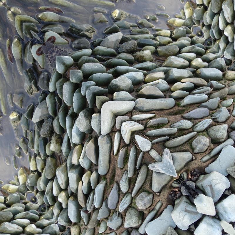 Smooth Round Pebble Stones Abstract Art Background Stock Image - Image ...