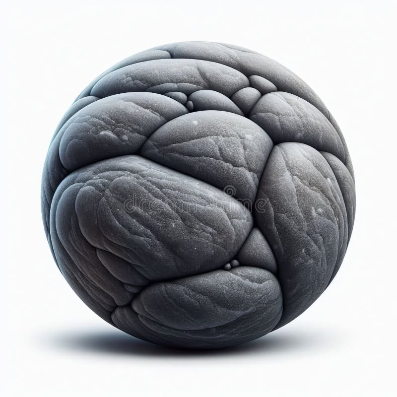 Smooth, Rounded River Rock with a Mottled Texture, Perfect for Stock ...