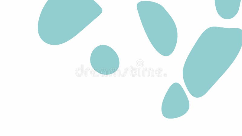 Smooth Rounded Spots of Green Color on a White Background, Vector ...