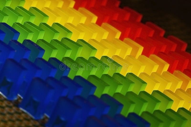Multicolored Rectangular LEDs on Circuit Board Stock Image - Image of ...