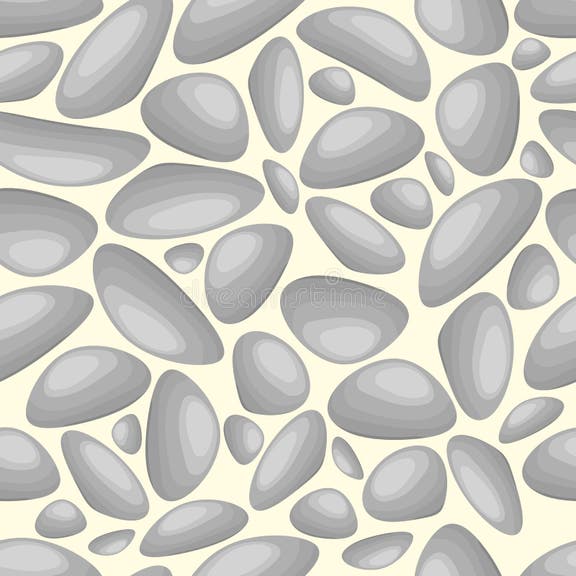 Smooth Rubble Seamless Pattern Stock Vector - Illustration of boulder ...