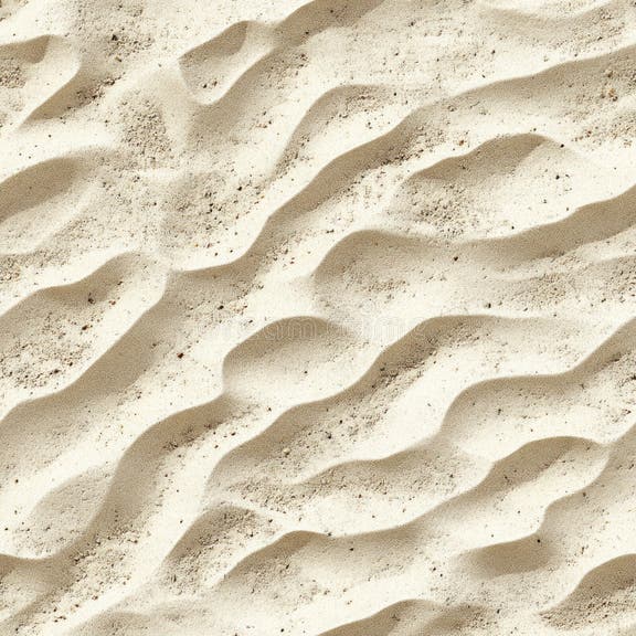 Smooth Sand Dunes with Gentle Ripples and Subtle Shadows in Natural ...