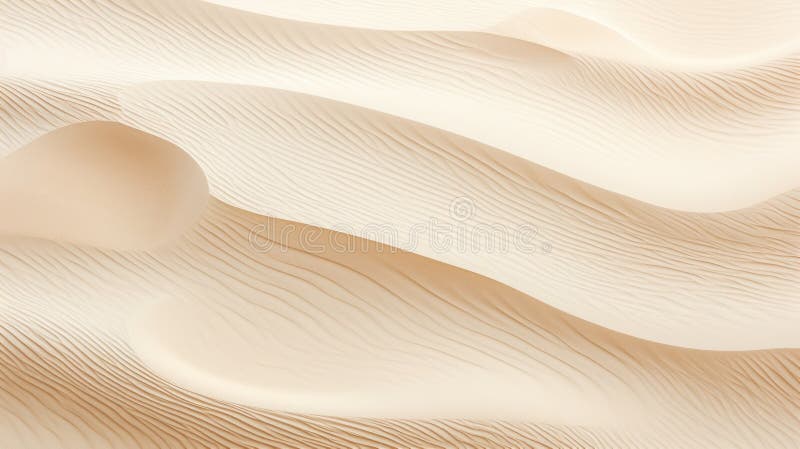 Smooth Sand Patterns Beach Top View - AI Generated Stock Illustration ...